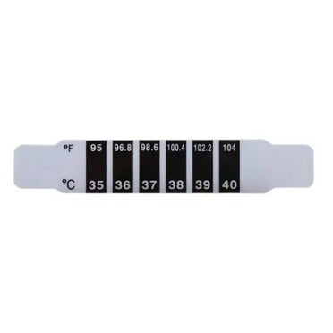 Temp-N-Toss Disposable Forehead Thermometer Strips (Set of 6 Strips ...