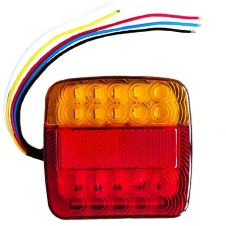 Smilepp 12V Trailer Tail Light Night Driving Taillight Warning Signal ...