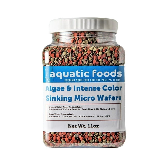 1/8" Wafer Mix of Algae & Intense Color Enhancing Sinking Micro Wafers ...