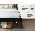 Acacia Callisto Solid Wood Bed Frame with Headboard, Signature ...