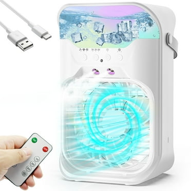 Be Home Portable Air Conditioner Fan, Dual Water Tanks, Mini Desk AC, 3 ...