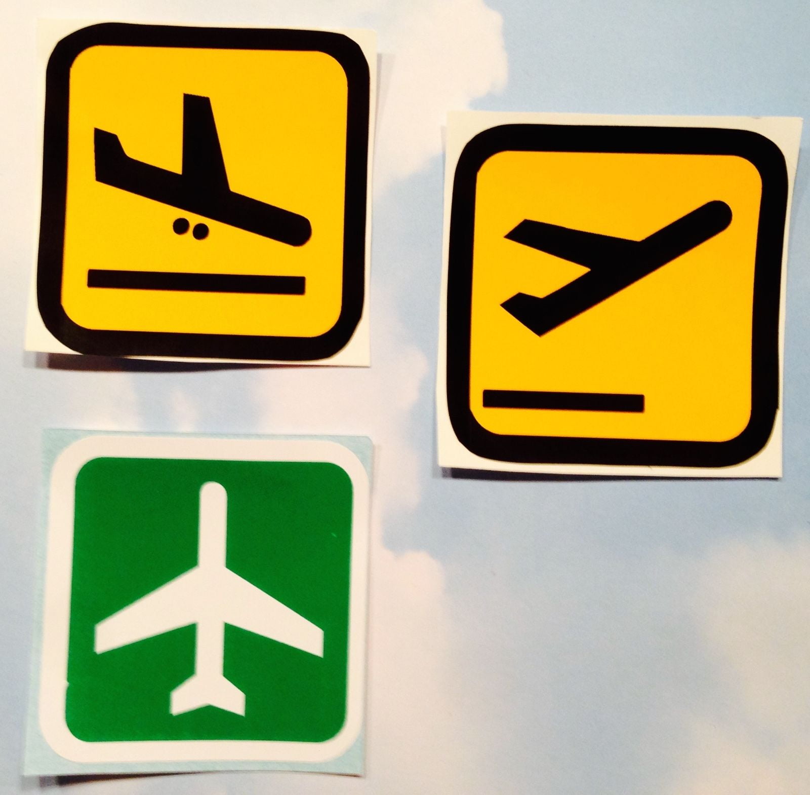 Airport Decals, Set of Three DEC-0129 - Walmart.com