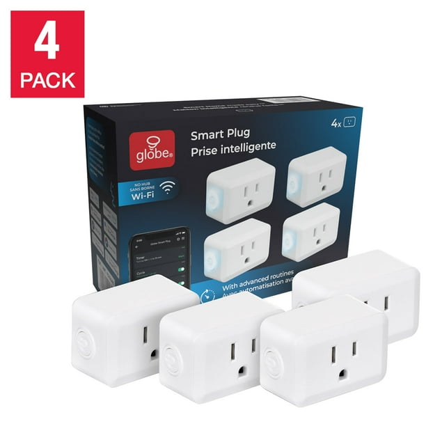 Globe Electric Wi-Fi Smart Plug, 4-pack - Walmart.ca