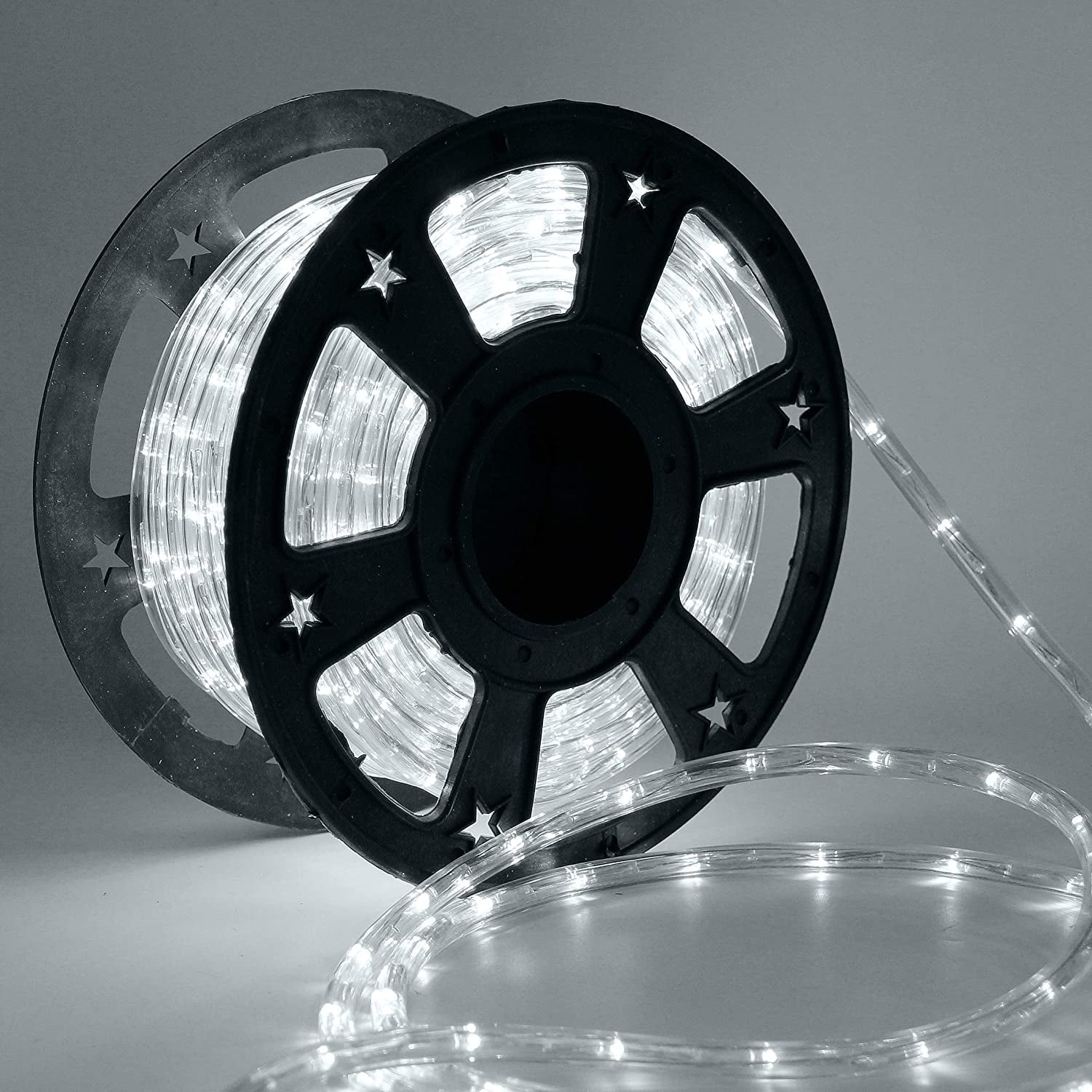 Twinkle Star LED Rope Lights Christmas Outdoor, 100 FT 720 LED, 24V Low ...