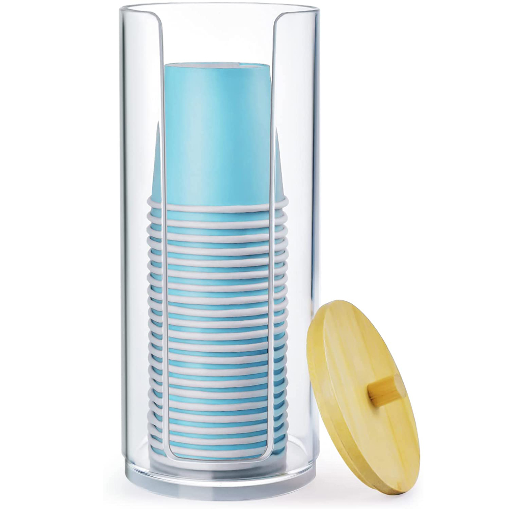 Samhe Bathroom Cup Dispenser, Mouthwash Cups Holder Fit for 3oz Small ...