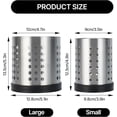 2-piece kitchen utensil rack with base, stainless steel spoon rack ...