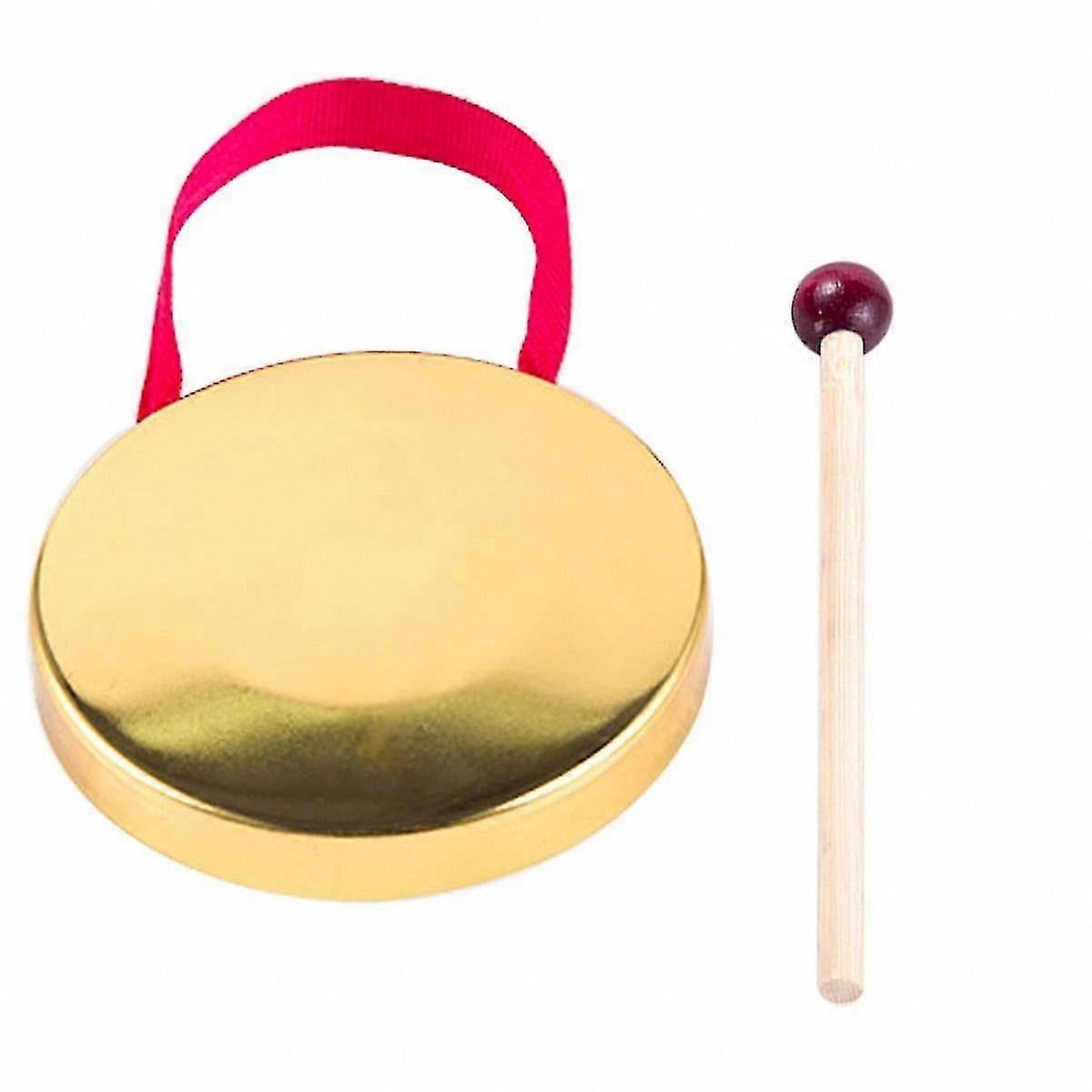 12cm Round Hand Gong with Mallet for School Events and Festivals ...