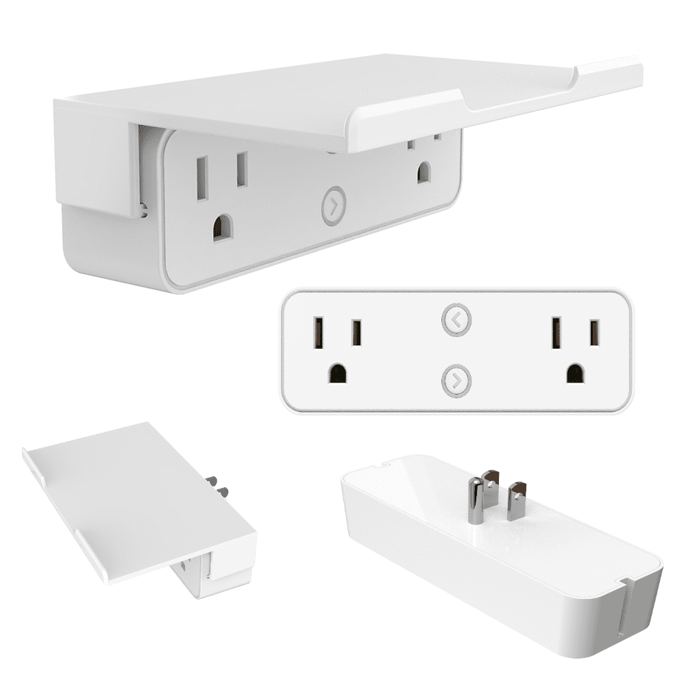 Buy MOES Wifi Smart Multi Plug Socket , Wall Plug Outlet, 2 Outlets ...