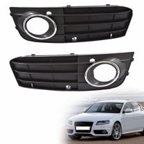 LABWORK Pair Front Bumper Fog Light Grilles Grill Cover 8KD80768101C, 8KD80768201C Fit for Audi ...