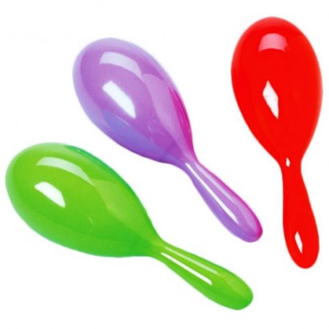 US Toy 5431X3 Plastic Neon Maracas - 12 Per Pack - Pack of 3 - Walmart.com