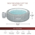 Portable Outdoor SaluSpa LED Spa Waterfall Accessory w/ Sicily AirJet ...