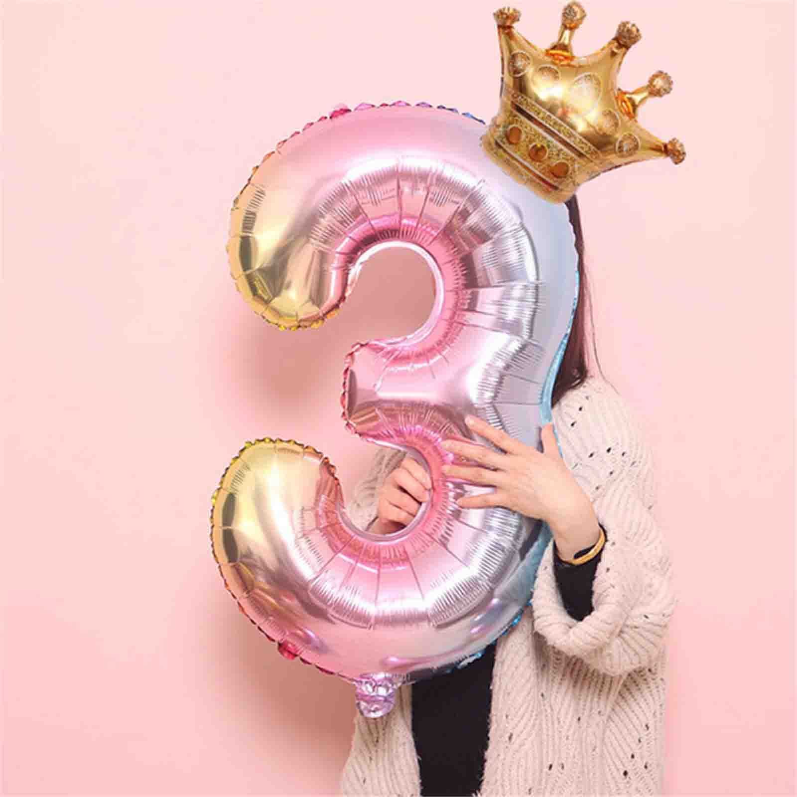Click here for Zanvin Crown Number Foil Balloons Number Ballon Ha... prices