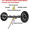 Dual-Function Undercarriage Cleaner with Swivel Wheel, Surface Cleaner ...