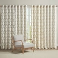 Madison Park Geo Embroidered Curtains Panels, 1 Piece 50x95". Spice ...