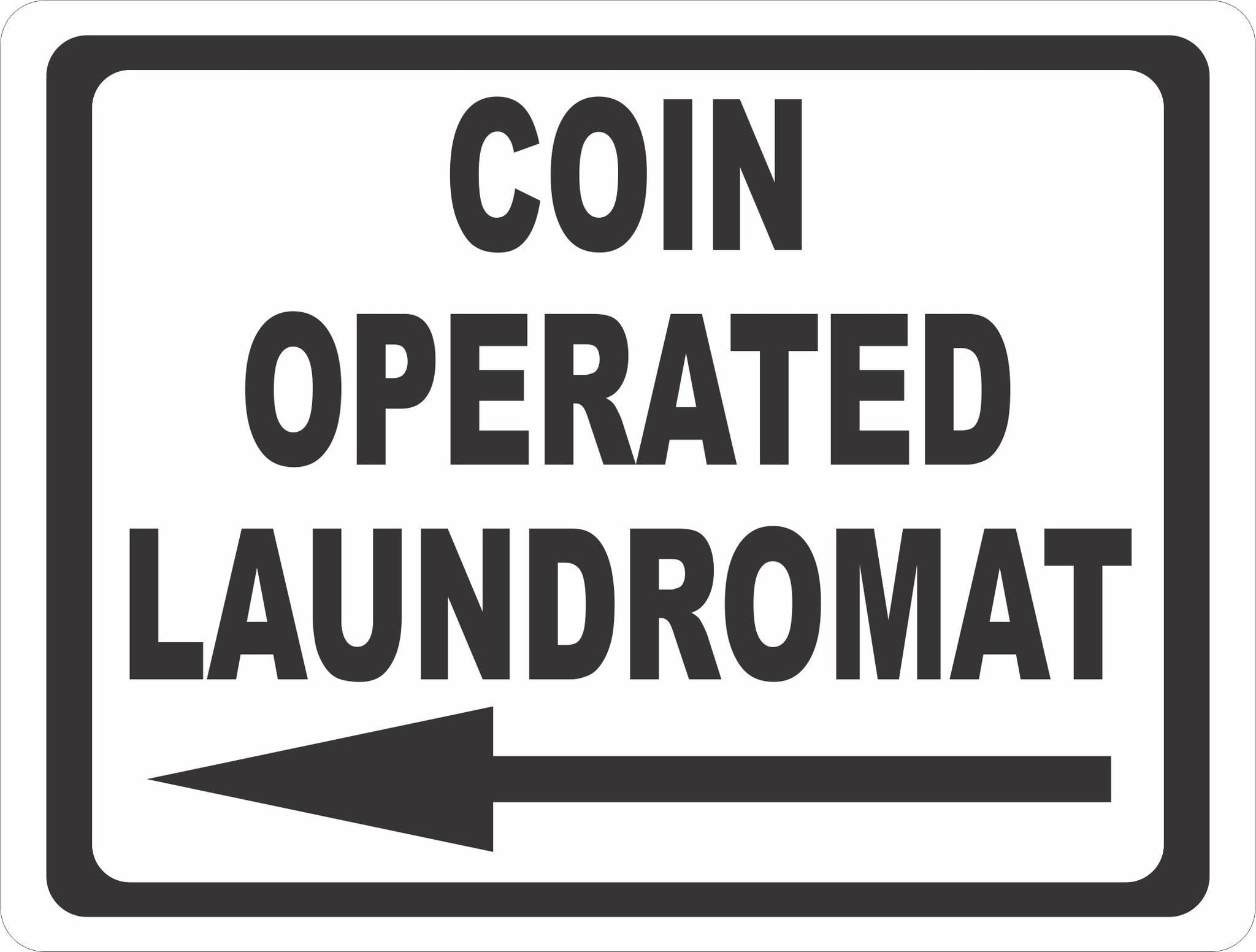 Coin Operated Laundromat Sign - Walmart.com