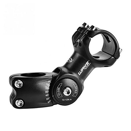 FOMTOR Bike Adjustable Stem 25.4mm 0~60 Degree Adjustable Handlebar ...