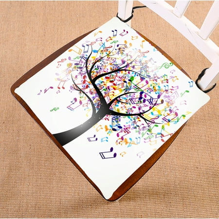 GCKG Music Note Tree Creative Chair Pad Seat Cushion Chair Cushion ...