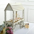 BalsaCircle 25" Natural Laser Cut Mini Candy Cart Wooden Cupcake ...