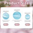 3 Styles Natural Selenite Beads Dyed Round Mixed Color 6.5-10mm Hole: 0 ...