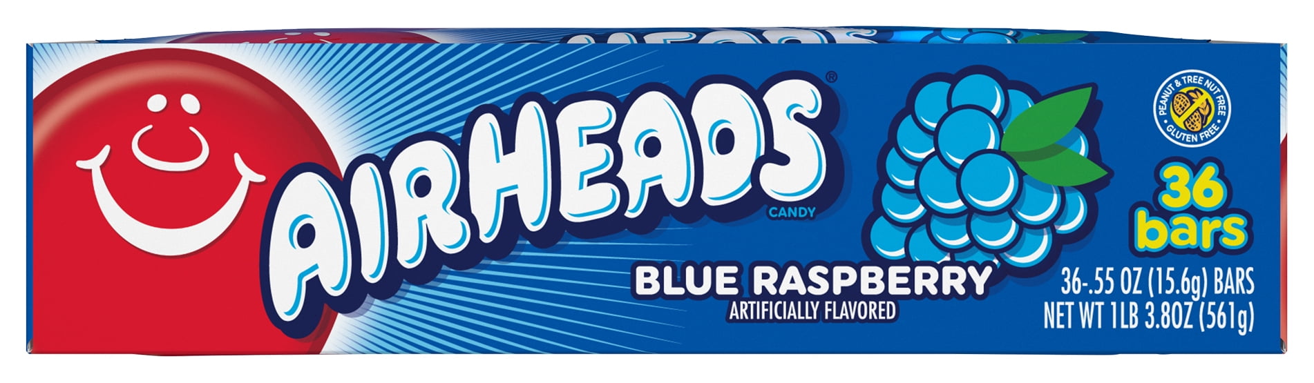 36 Count Blue Raspberry Airheads Candy Bars in Macao at MOP 292, Rating ...