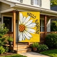 AUQ Summer Garden Flag Daisy Double Sided 12X18 Inches Small Burlap ...