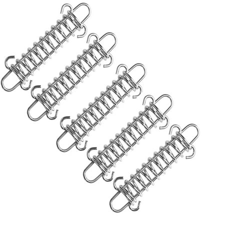 HUSERYT 5Pcs/set Steel Tent Wind Rope Spring Buckle Tent Tensioner ...