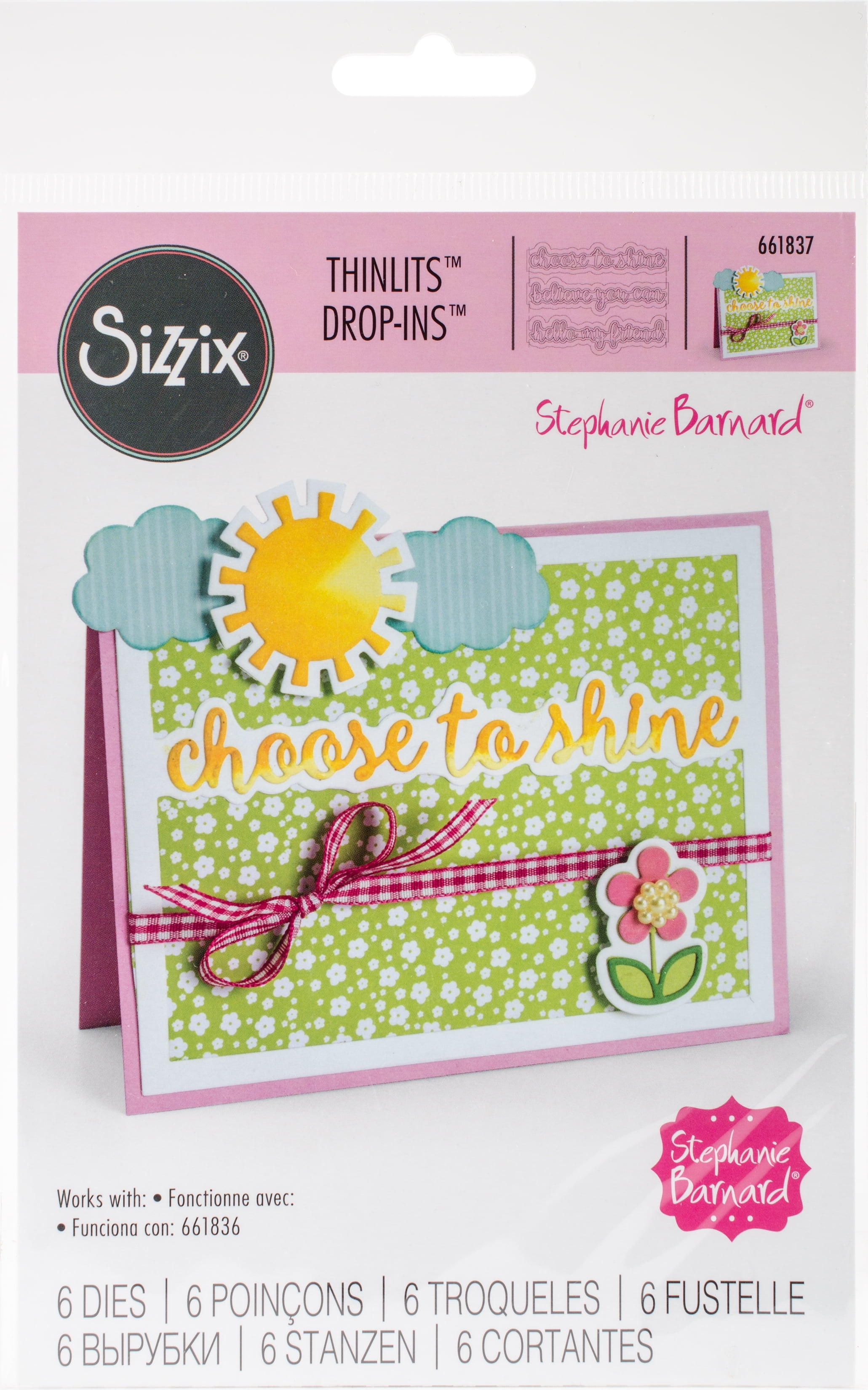Sizzix Thinlits Dies By Stephanie Barnard 6/Pkg-Horizontal Drop-Ins Sentiments | Walmart Canada