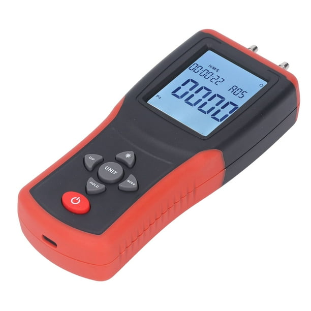 Digital Manometer, Differential Air Pressure Gauge 12 Units Automatic ...