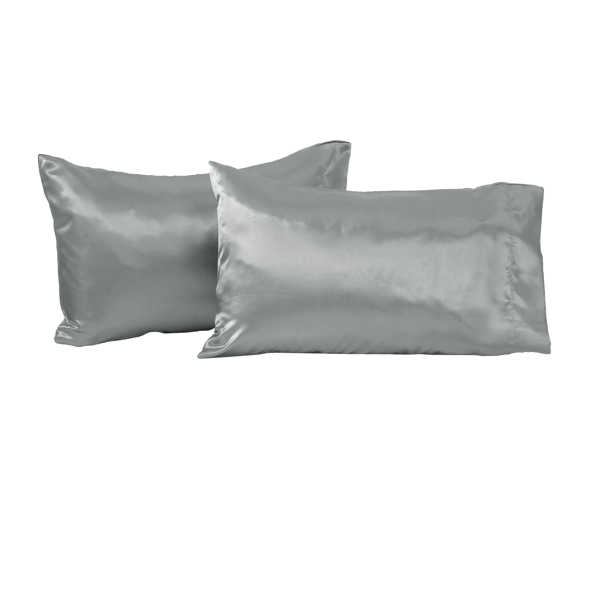 Great Bay Home 2-Pack Sateen Silk Microfiber Pillowcase (Jumbo / Queen ...