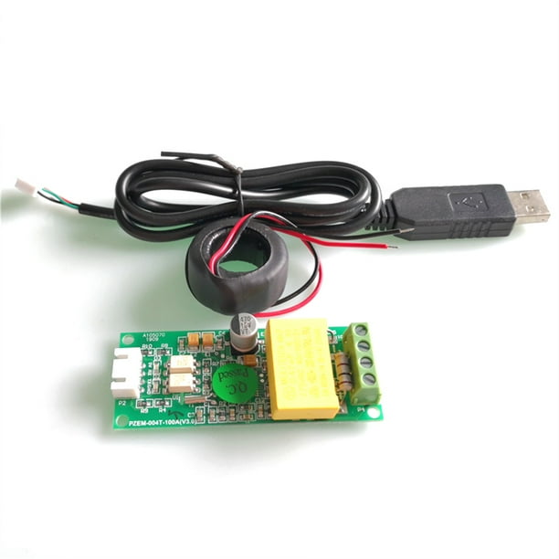 PZEM-004T Single Phase Power Energy Meter TTL Modbus AC 220V 100A ...