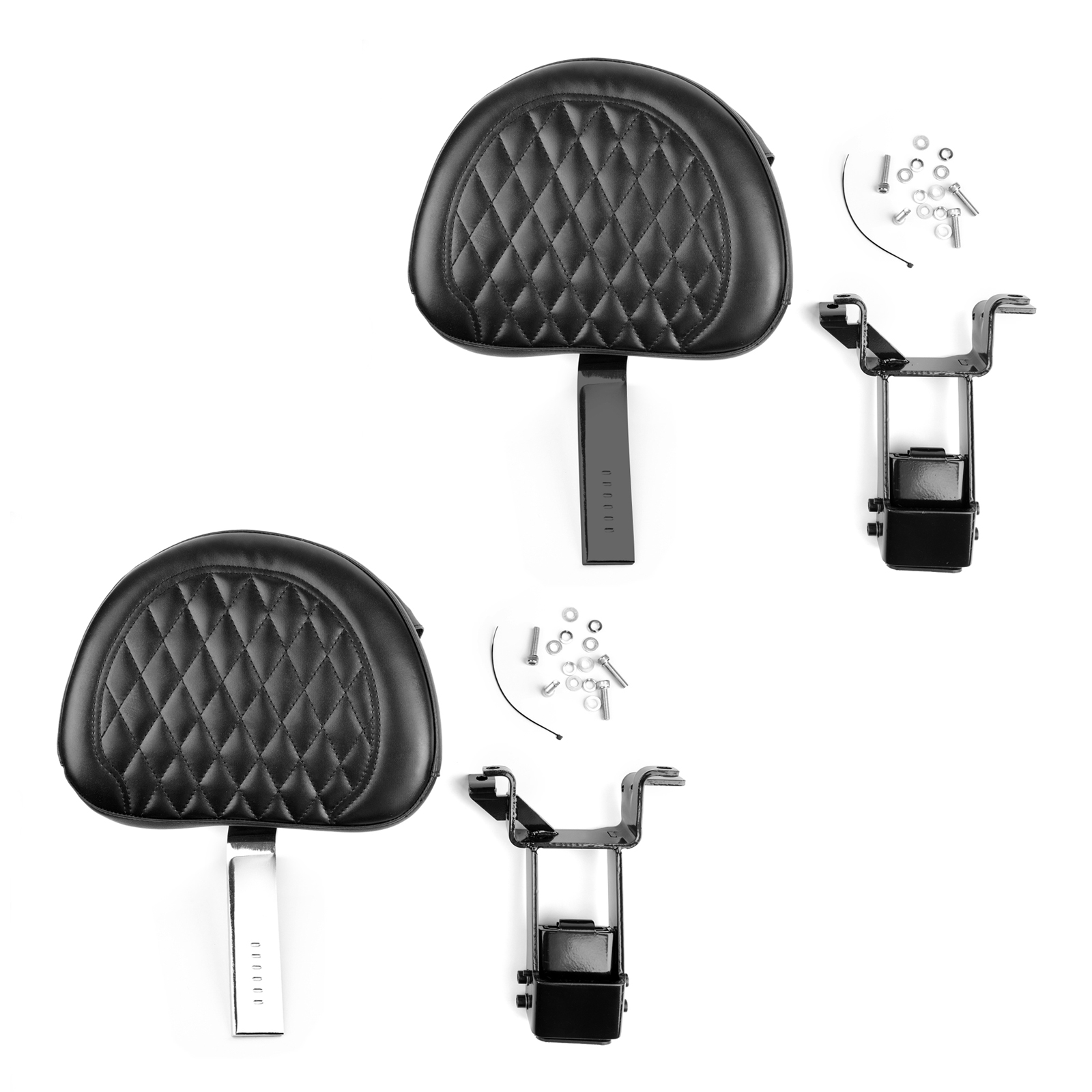 Mad Hornets Plug-In Driver Backrest + Mounting Kit For Indian Chieftain ...