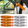 8Pcs Road Bikes Wheel Spokes Reflectors Safety Warning Reflectors Night ...