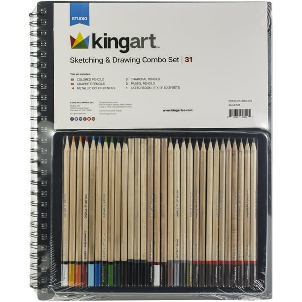 Sketching & Drawing Combo Set 31/Pkg- - Walmart.com - Walmart.com