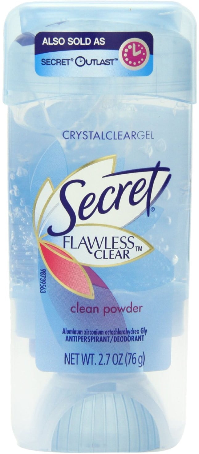 Secret Outlast Clear Anti-Perspirant & Deodorant Crystal Clear Gel ...
