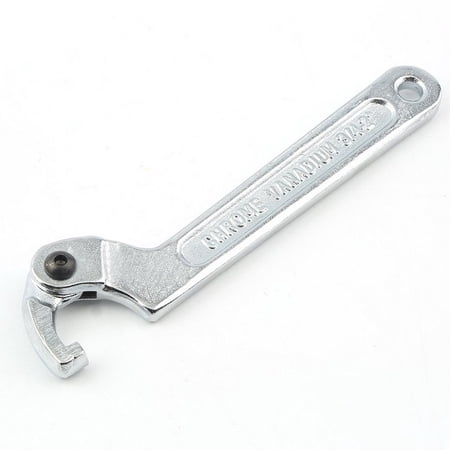 19-51mm Vanadium Steel Adjustable Hook Wrench Pin Wrench C Shape ...
