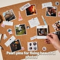 100 Pcs Pearl Pins, Pearl Push Pins Thumb Tacks for Bulletin Board ...