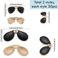 40Pcs 2 Styles Alloy Enamel Pendants with Rhinestone Sunglasses Charms ...