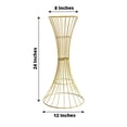 Efavormart 24" Tall Gold Metal Wire Trumpet Shaped Flower Centerpiece ...