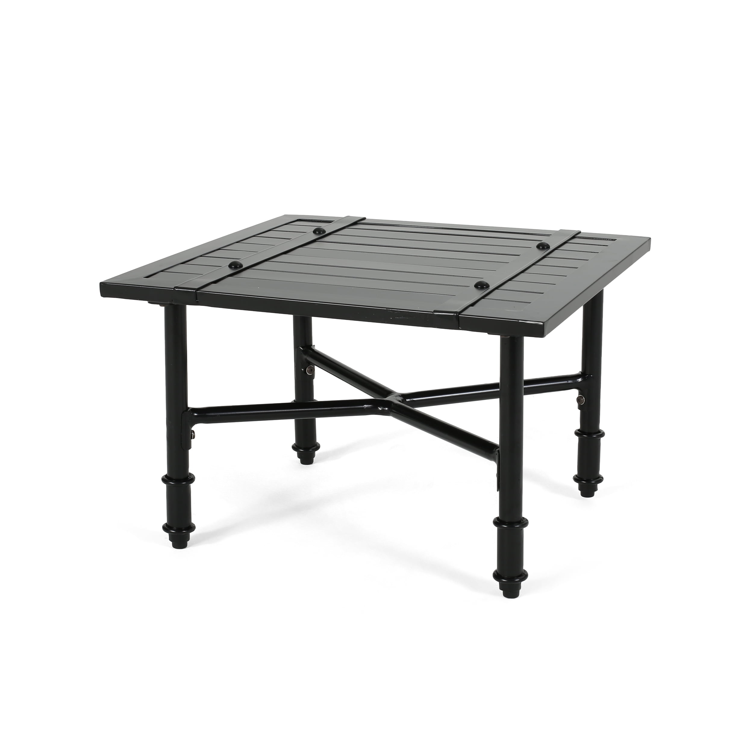 Terrance Outdoor Aluminum Side Table, Matte Black - Walmart.com Terrance Outdoor Aluminum Side Table, Matte Black - Walmart.com