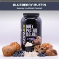 NutraBio Whey Protein Isolate, 25g Protein Per Scoop, Blueberry Muffin ...
