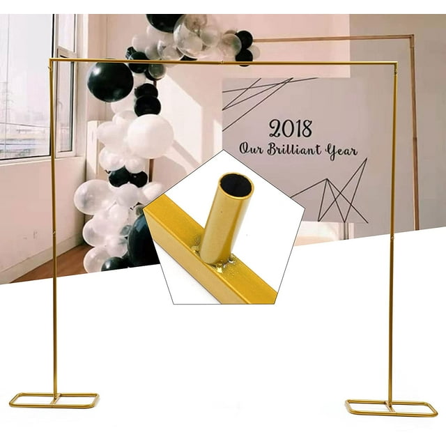 Miumaeov Metal Square Arch Kit, Wedding Arch Arbor, 2x2.1m Garden Arbor ...