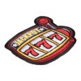 Red and Black Lucky Sevens Gambling Patches - Walmart.com