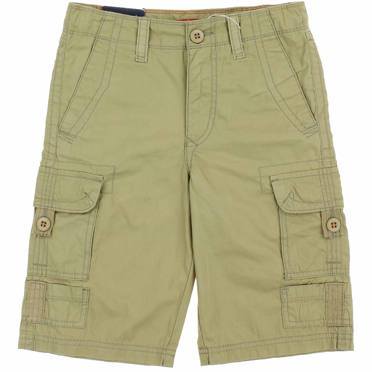 Generra Shorts Boys Cargo Shorts Adjustable Waistband (8, Dark Khaki ...