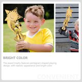 WHAMVOX Golden Pentacle Shaped Trophy for Award Ceremonies and Sports ...