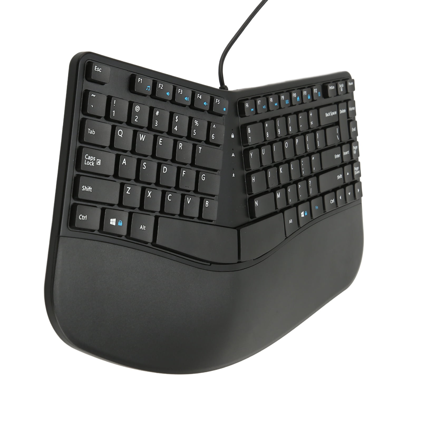 Teclado silencioso, teclado ergonómico, teclado dividido de 87 teclas ...