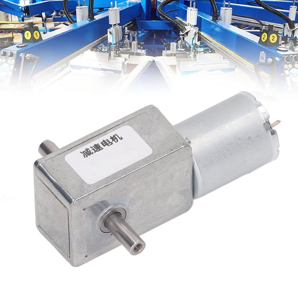 Dual Shaft DC Geared Motor Self Locking Reversible Gear Speed Reduction ...
