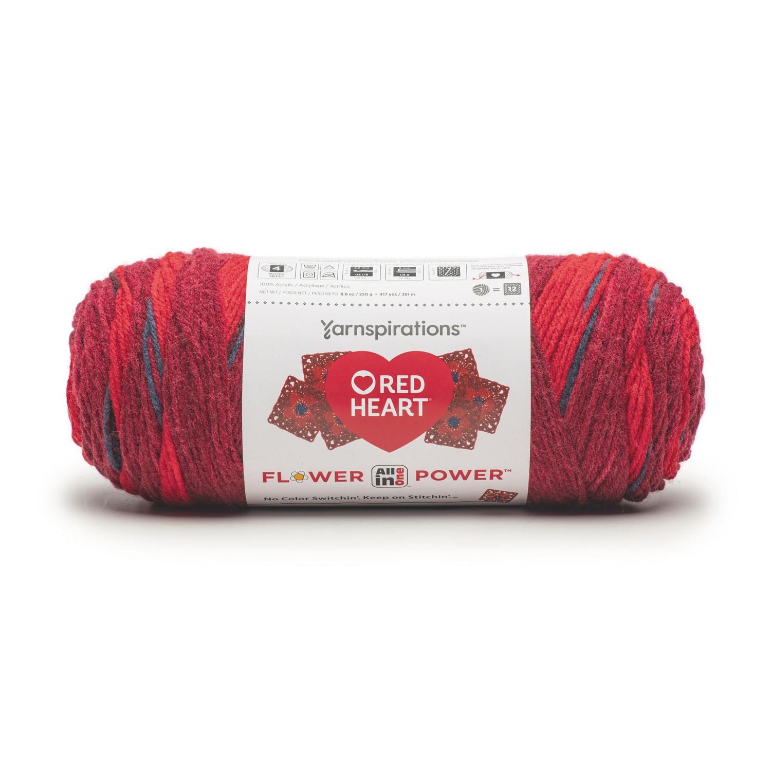 Click here for Red Heart All In One Flower Power #4 Worsted (Medi... prices