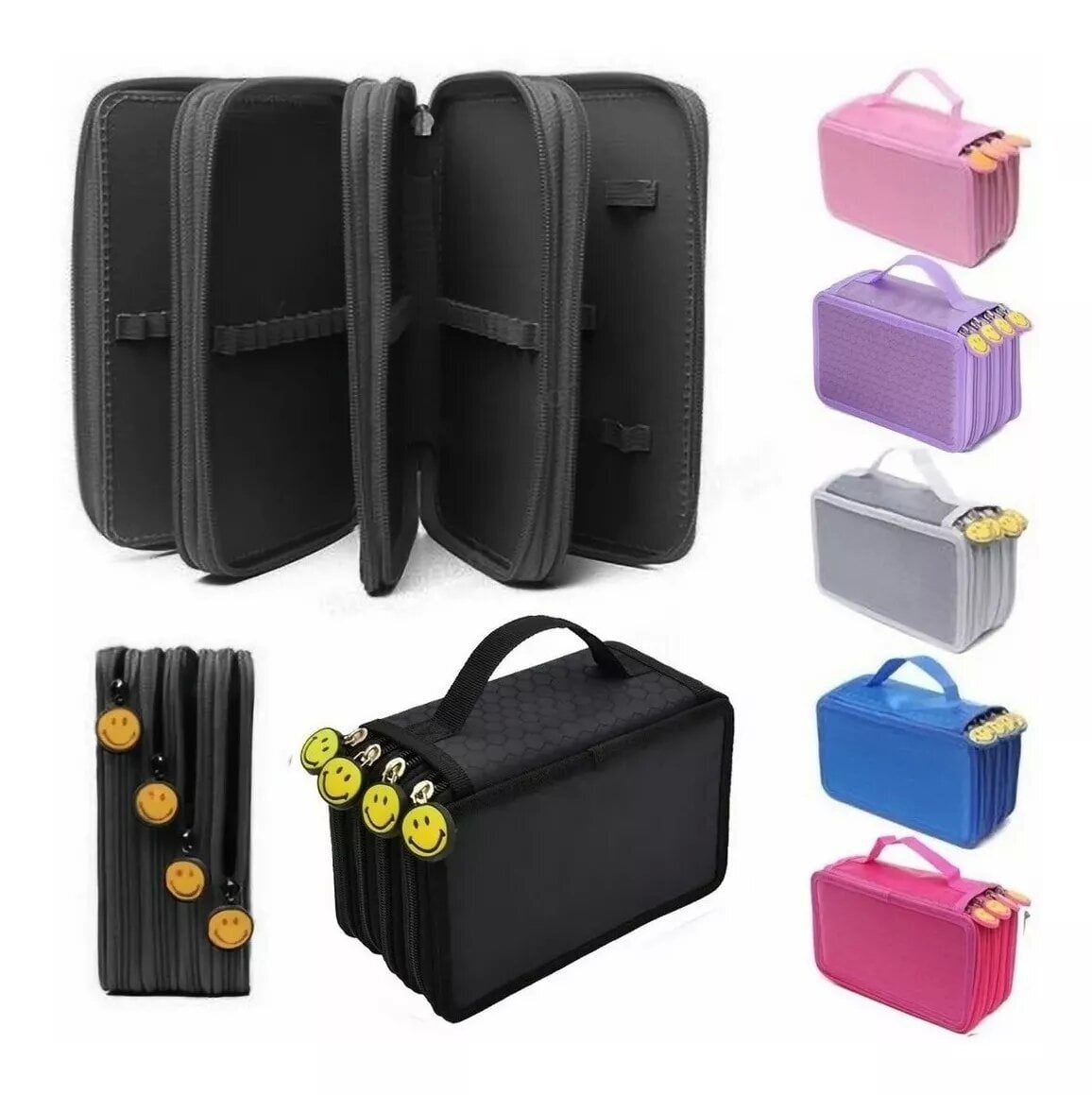 72 Slots Pencil Case, with Zipper,Large Capacity Pencil Bag, for ...