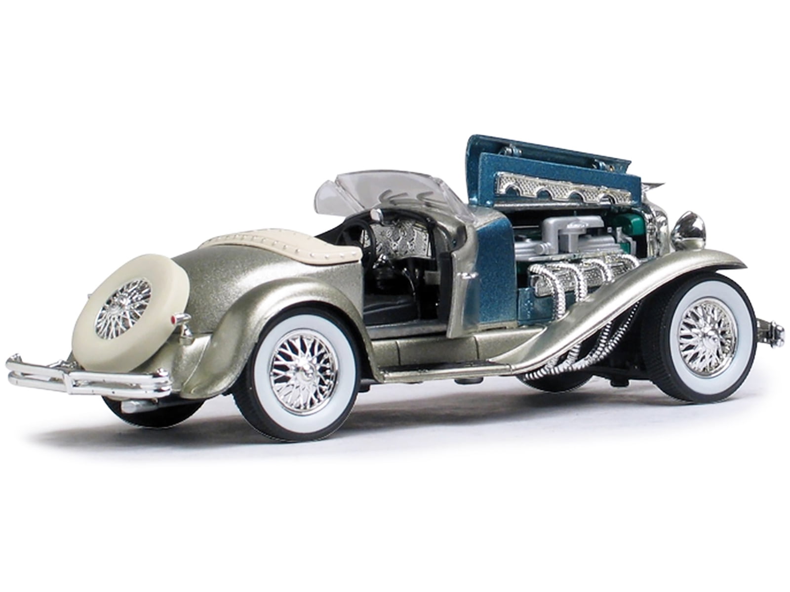 Buy 1935 Duesenberg SSJ Convertible Blue and Silver 1/32 Diecast Model ...