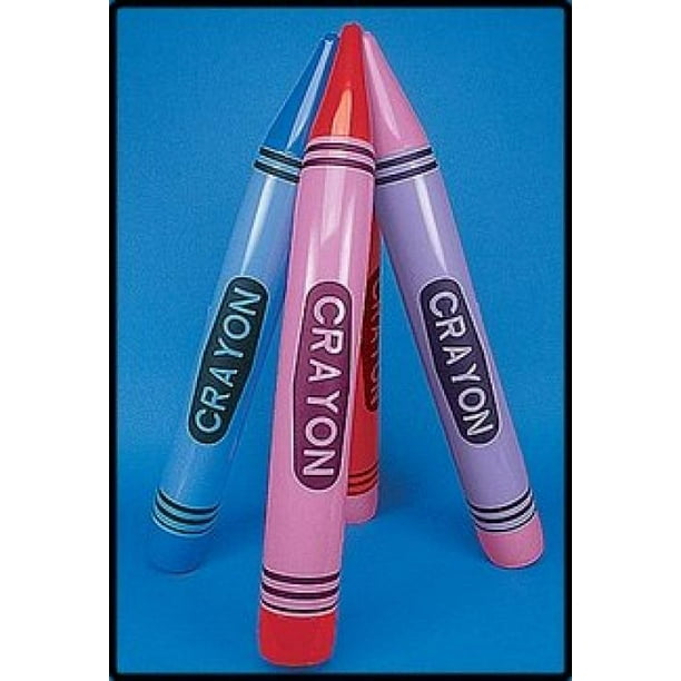 Fun Express 12 inflatable JUMBO 44" inflate CRAYONS - Walmart.com